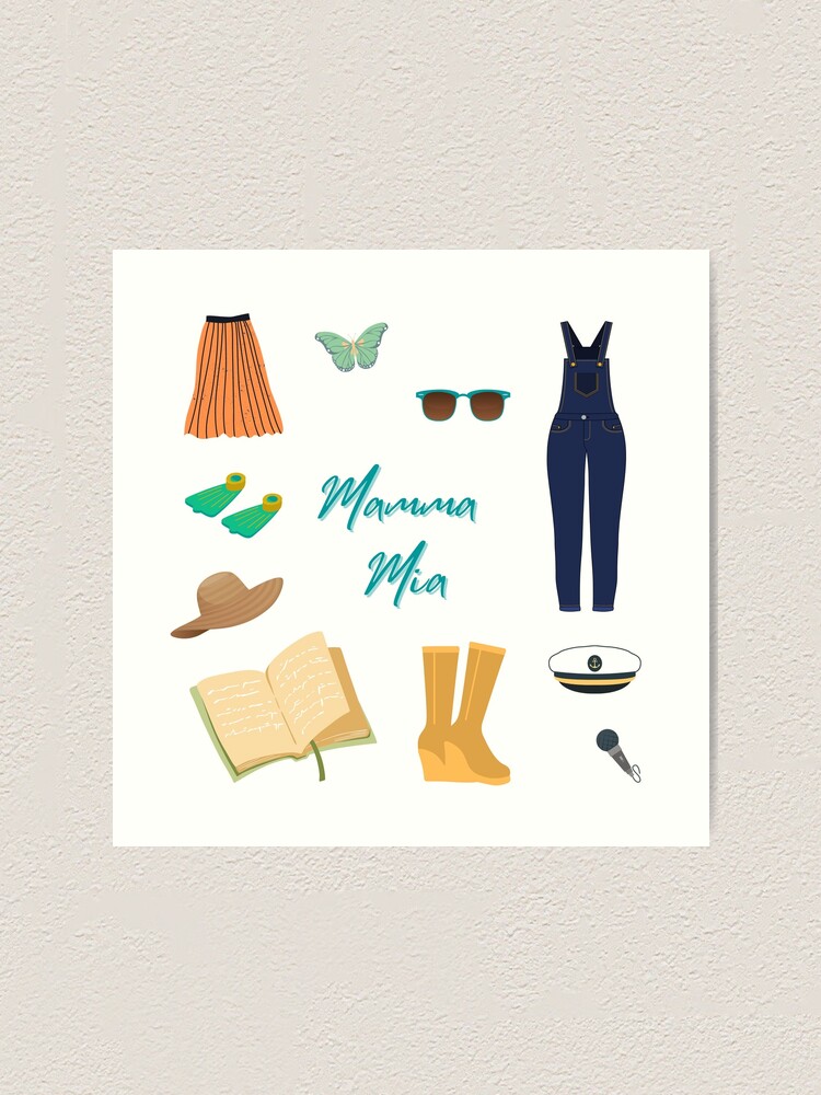 "mamma mia donna dynamos Sheridan movie aesthetic" Art Print by ...