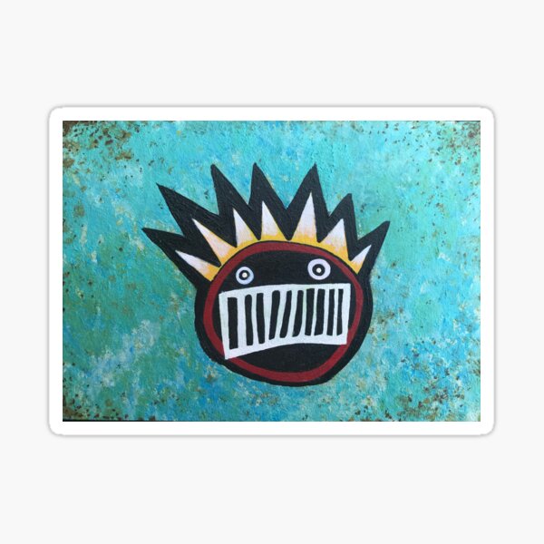 "Boognish on Turquoise" Sticker by DanceForGrandma | Redbubble