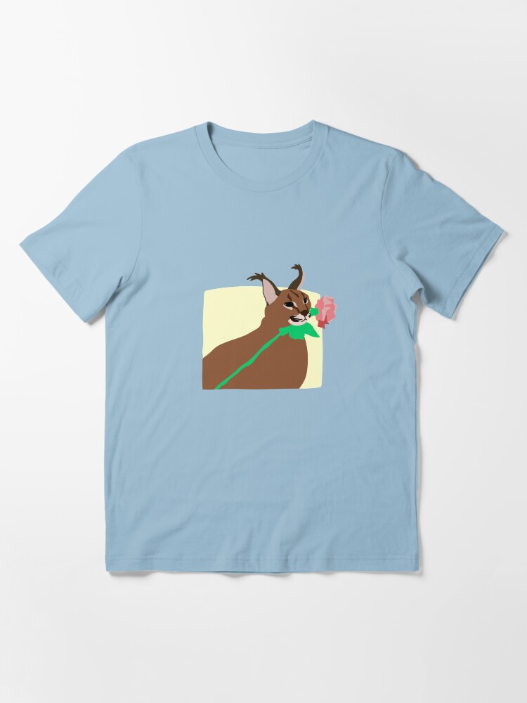 "Big Floppa with Rose" T-shirt for Sale by Maxtown | Redbubble | big ...