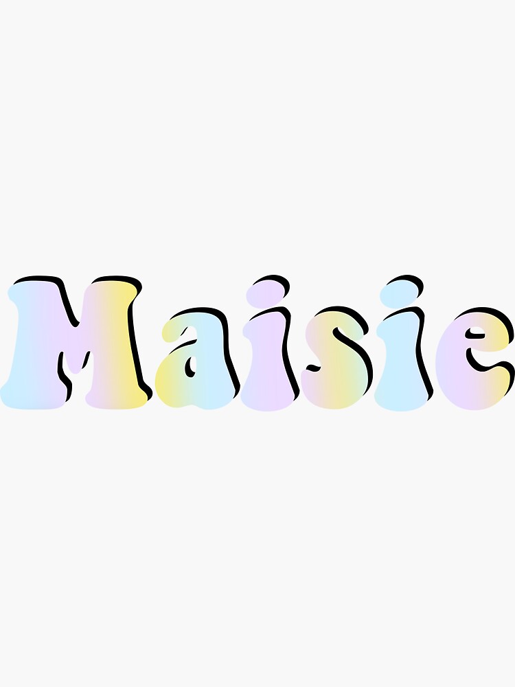"Aesthetic Groovy Maisie" Sticker for Sale by CaitlinCerys | Redbubble
