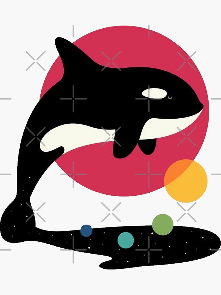 "Cute orca whale " Sticker by vytaute84 | Redbubble