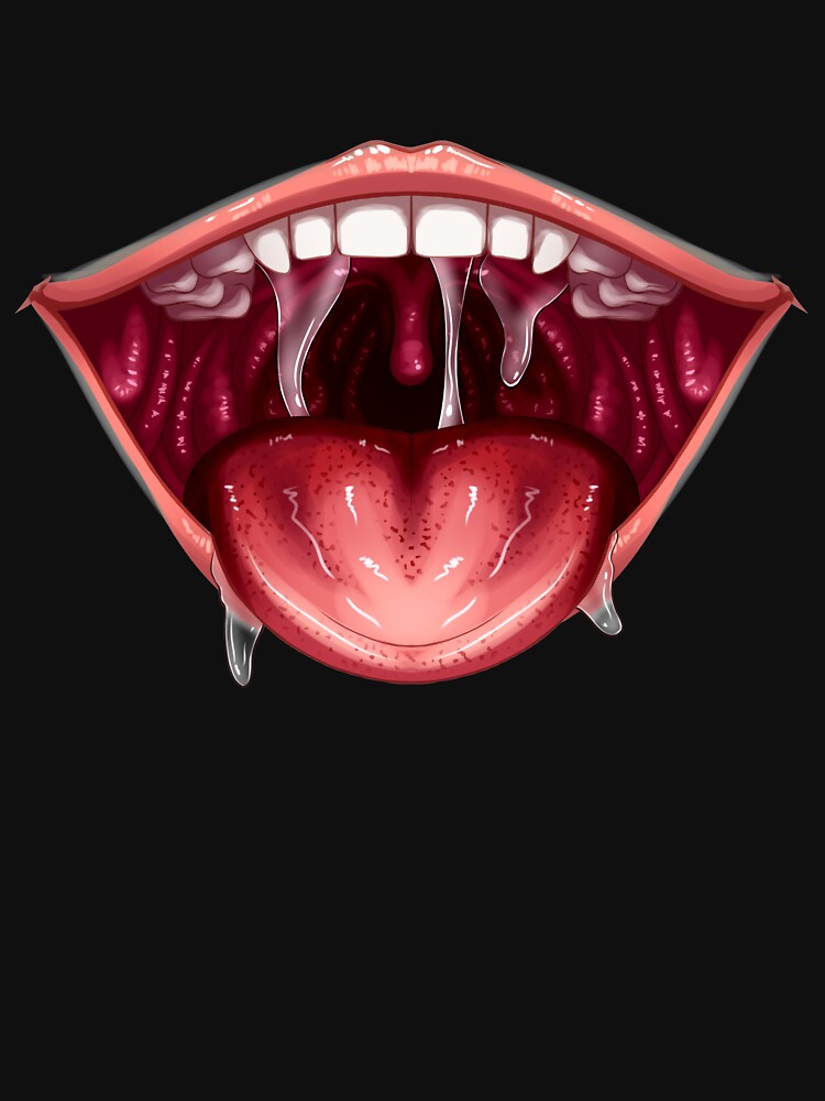 "Thirsty Open Mouth Abstract Hungry Vore Maw" T-shirt for Sale by ...