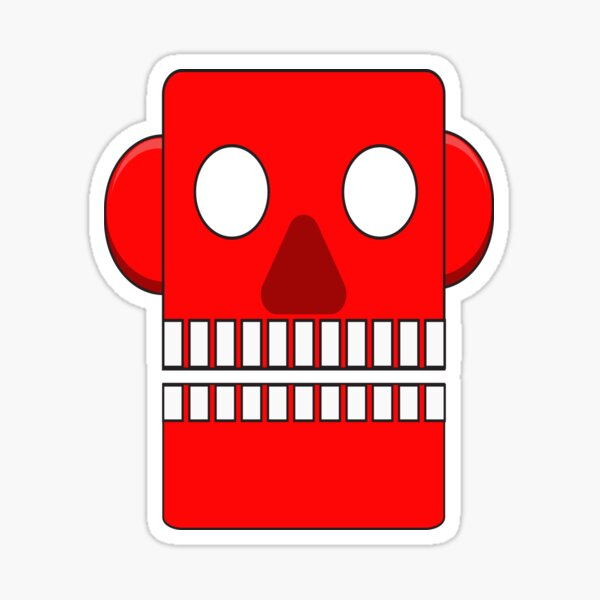 "robot face design" Sticker for Sale by mokhammad1 | Redbubble