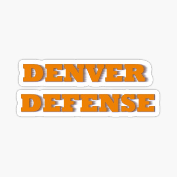 "Denver Defense" Sticker for Sale by CreationNspired | Redbubble
