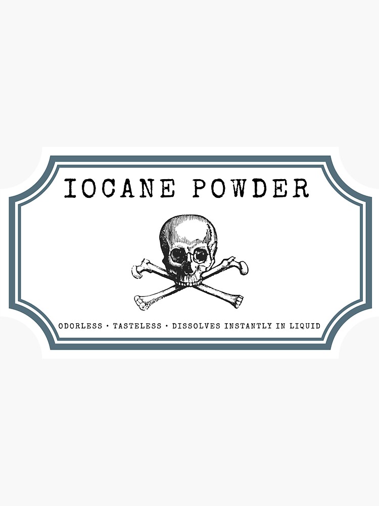 "Iocane powder" Sticker for Sale by YoMammaSoFat | Redbubble