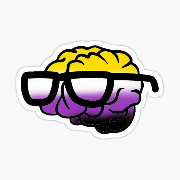 "Non-Binary Logan Logo" Sticker by yutlord83 | Redbubble