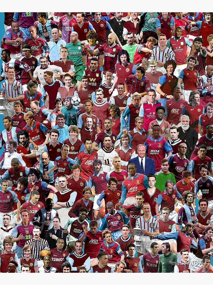 "aston villa football club legends prints posters squad team" Apron for ...