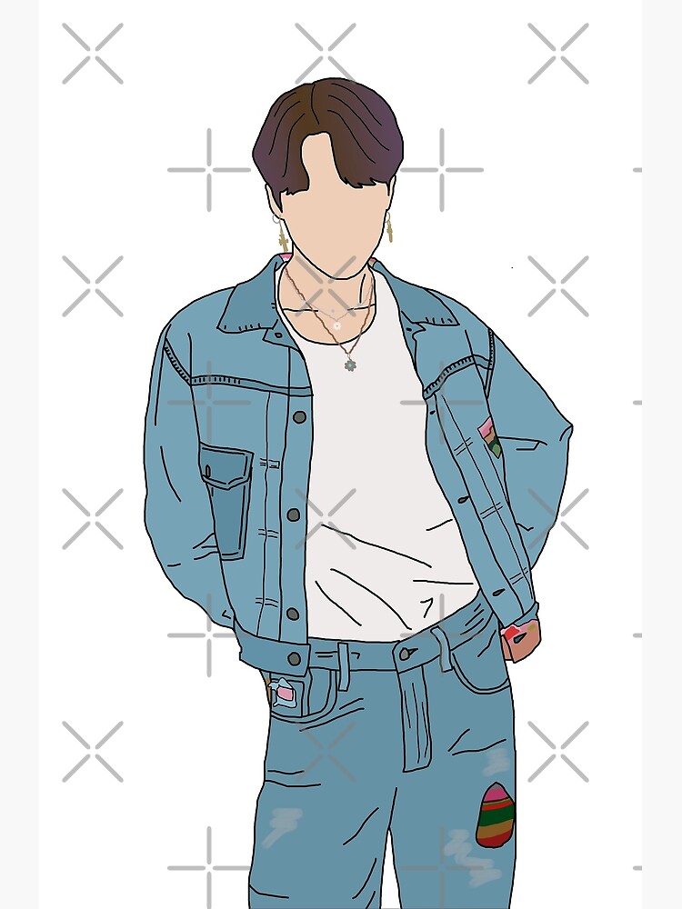 "Jimin Dynamite Line Art" Art Print for Sale by serendipitousMT | Redbubble