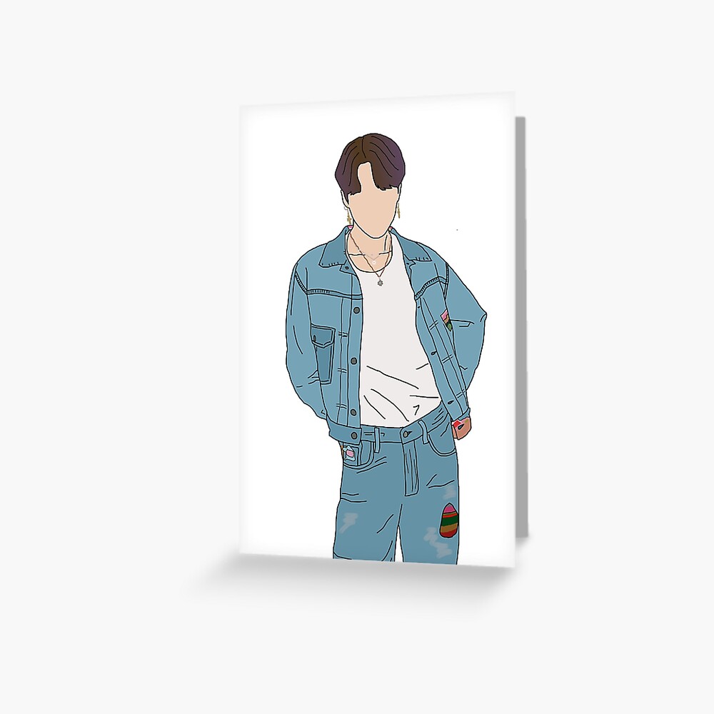 "Jimin Dynamite Line Art" Greeting Card for Sale by serendipitousMT ...