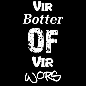 "Vir botter of vir wors" Sticker for Sale by Driesman | Redbubble