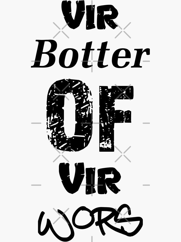 "Vir botter of vir wors" Sticker for Sale by Driesman | Redbubble