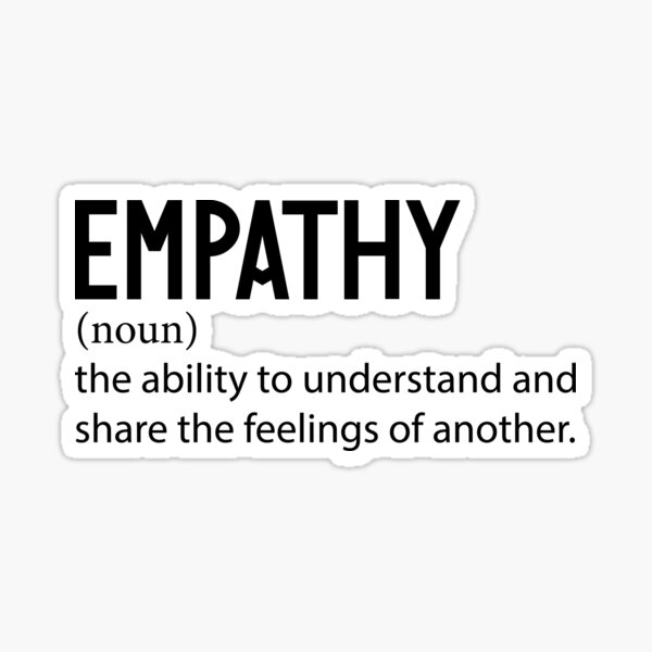 Empathy Stickers | Redbubble