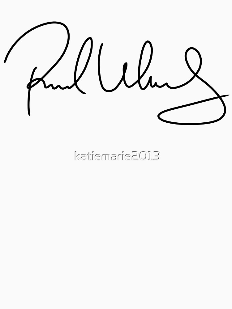 "Paul Wesley Signature" T-shirt for Sale by katiemarie2013 | Redbubble ...