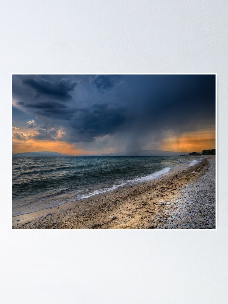"Stormy beach" Poster for Sale by Dobri71 | Redbubble