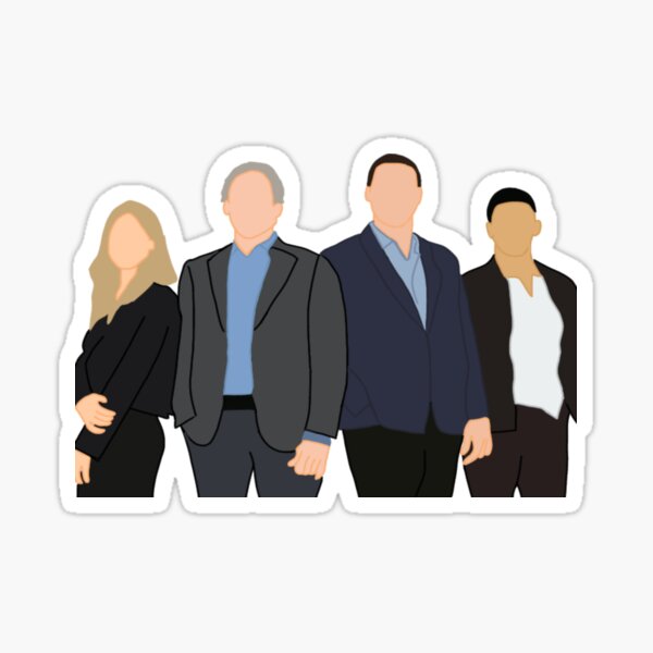 "Characters from the famous ncis" Sticker for Sale by Emily-box | Redbubble