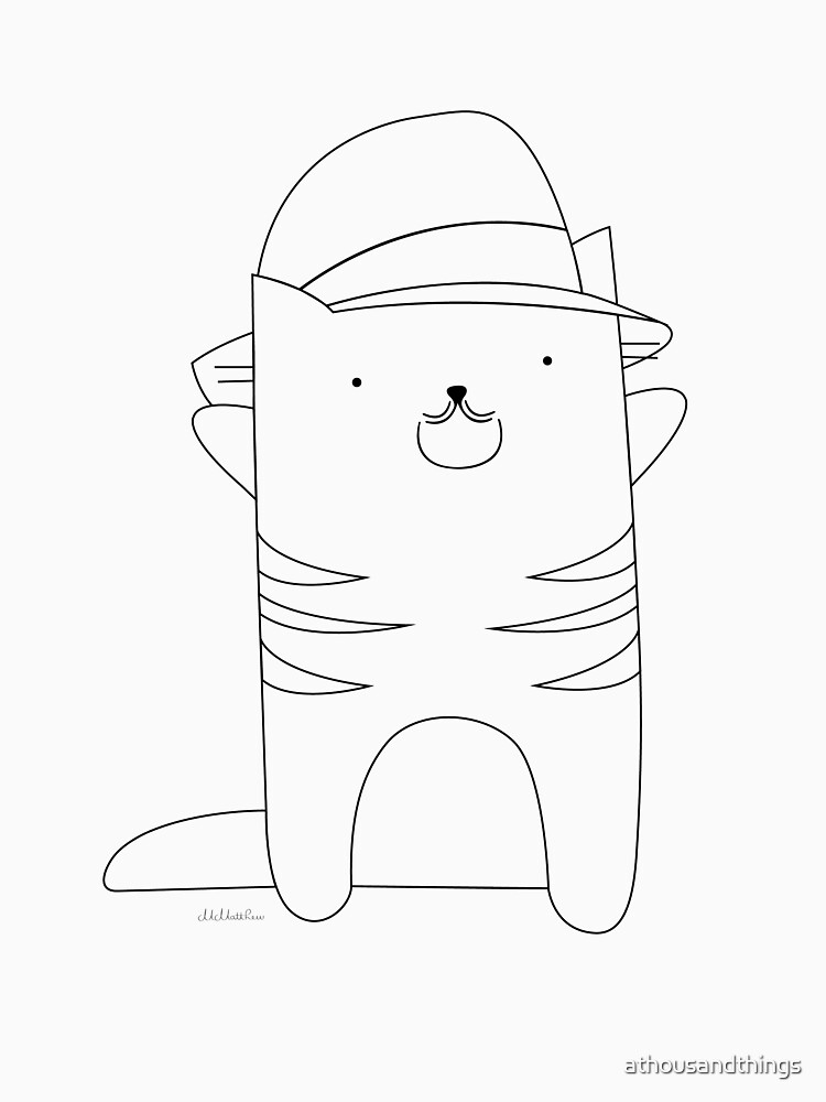 "Cats Wh Look Like Mraz - Black Outline" T-shirt for Sale by ...