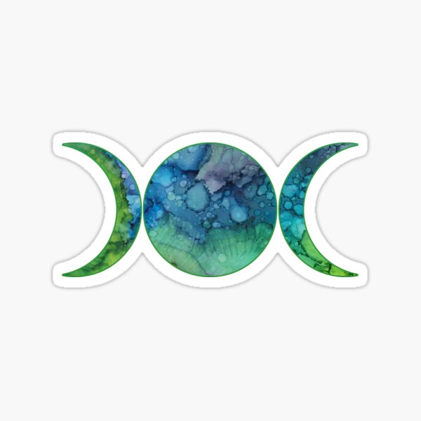 "Lily Pond Triple Moon" Sticker by darklilies | Redbubble