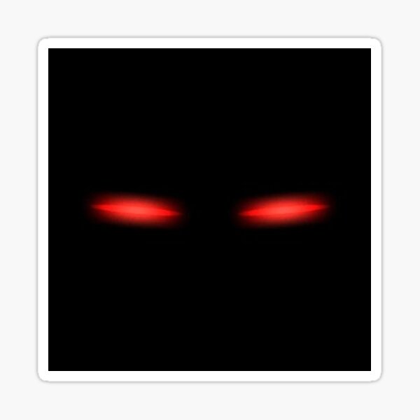 "Demon red eyes" Sticker for Sale by Djamyl | Redbubble
