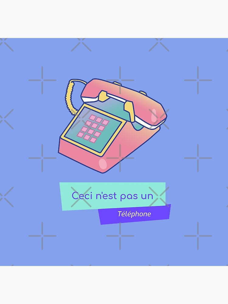 "Ceci n'est pas un Telephone Rene Magritte Classic 90s 80s Retro ...