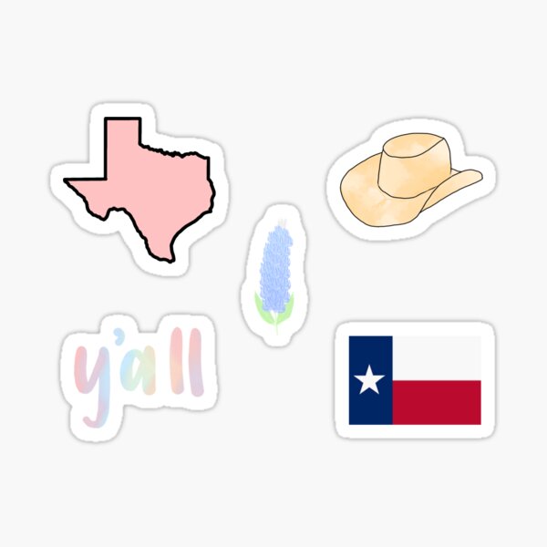 "Texas Pack" Sticker by alladoodle | Redbubble