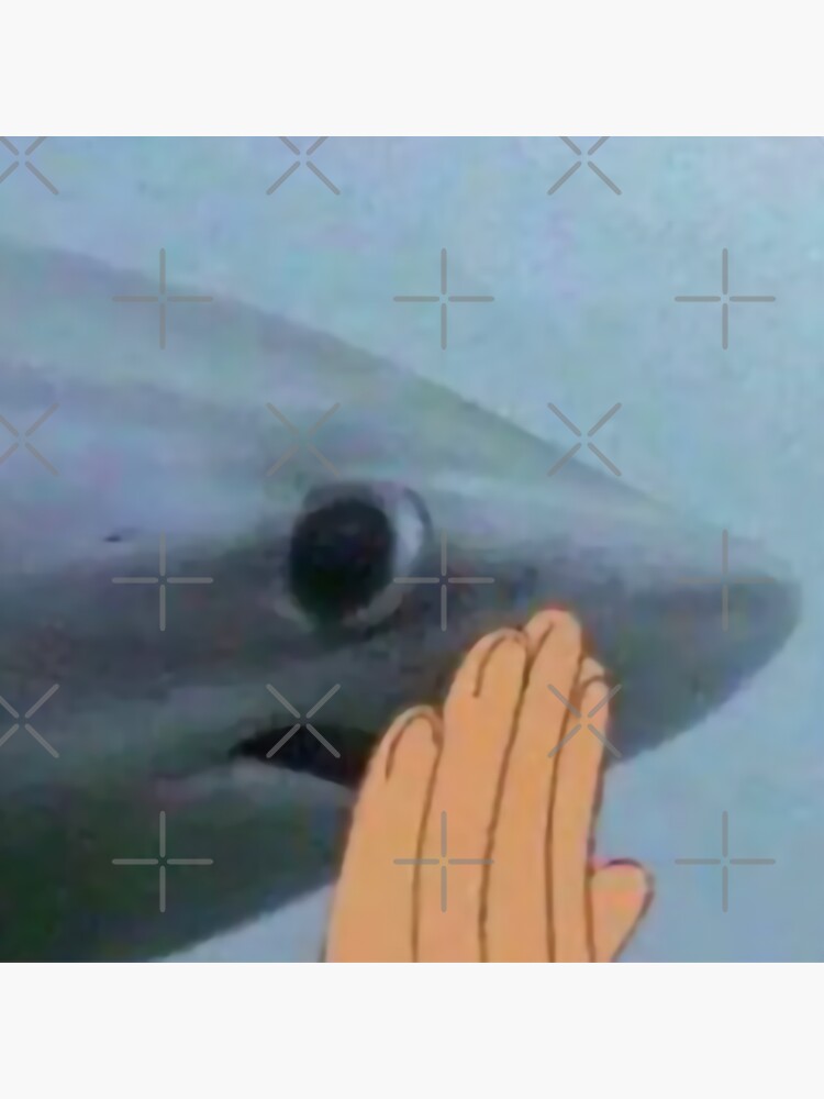 "Shook Shark Meme" Sticker by danimora | Redbubble