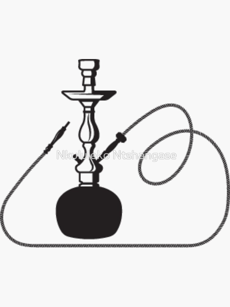 "Hookah pipe" Sticker for Sale by Black-Hoody | Redbubble