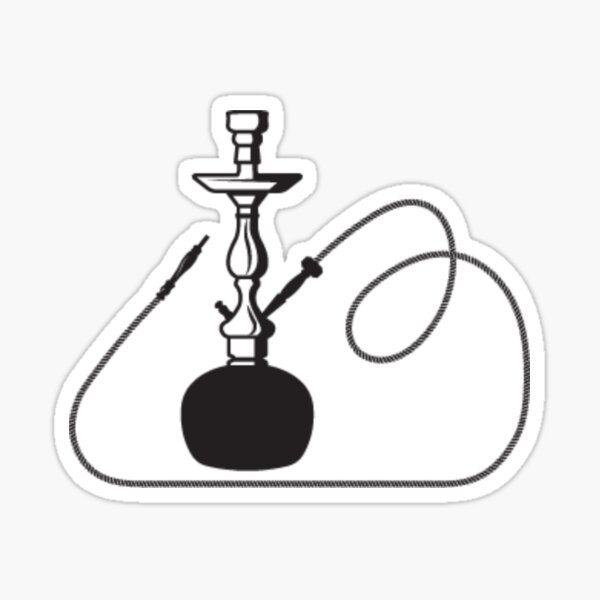"Hookah pipe" Sticker for Sale by Black-Hoody | Redbubble