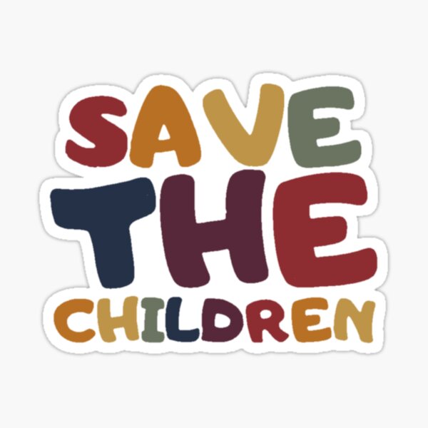 "Save the children" Sticker by crgart | Redbubble