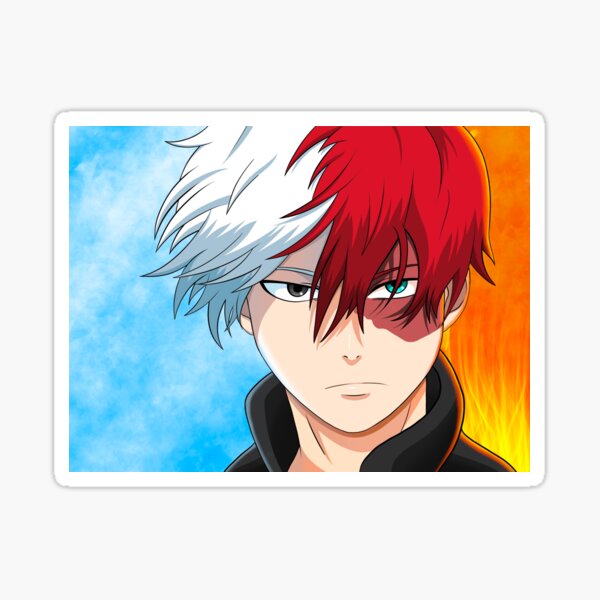 "Todoroki Shoto" Sticker for Sale by Rakbar97 | Redbubble