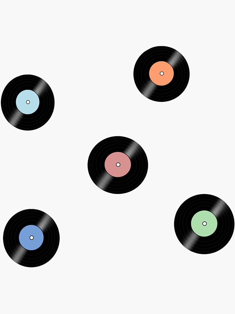 "Records Pack" Sticker by Gianna1Carly2 | Redbubble