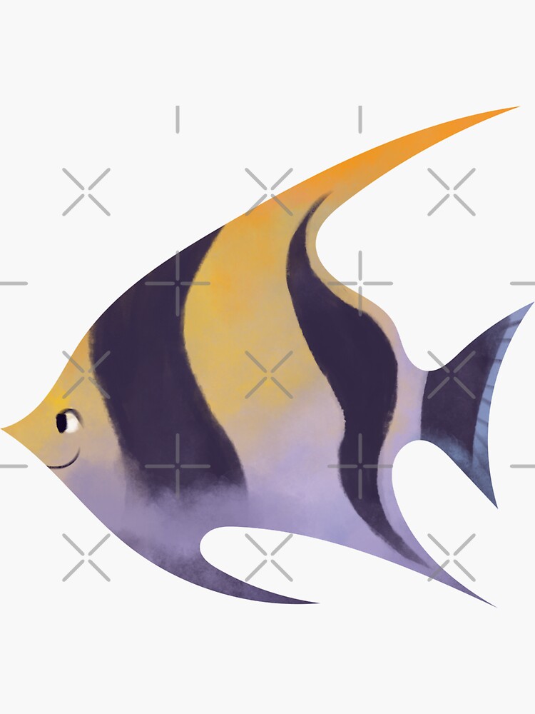 "Angelfish" Sticker for Sale by CHAATTI | Redbubble