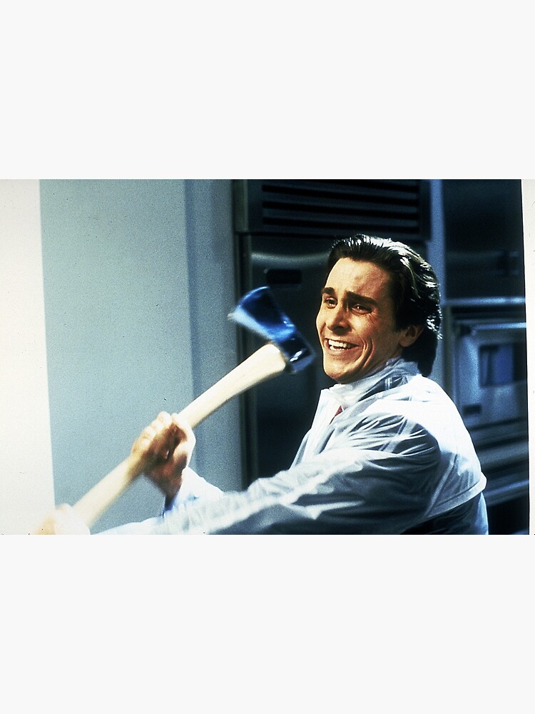 "Patrick Bateman American Psycho" Poster for Sale by occultart | Redbubble