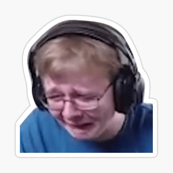"Crying Carson Sticker..." Sticker for Sale by LunchyClubby | Redbubble