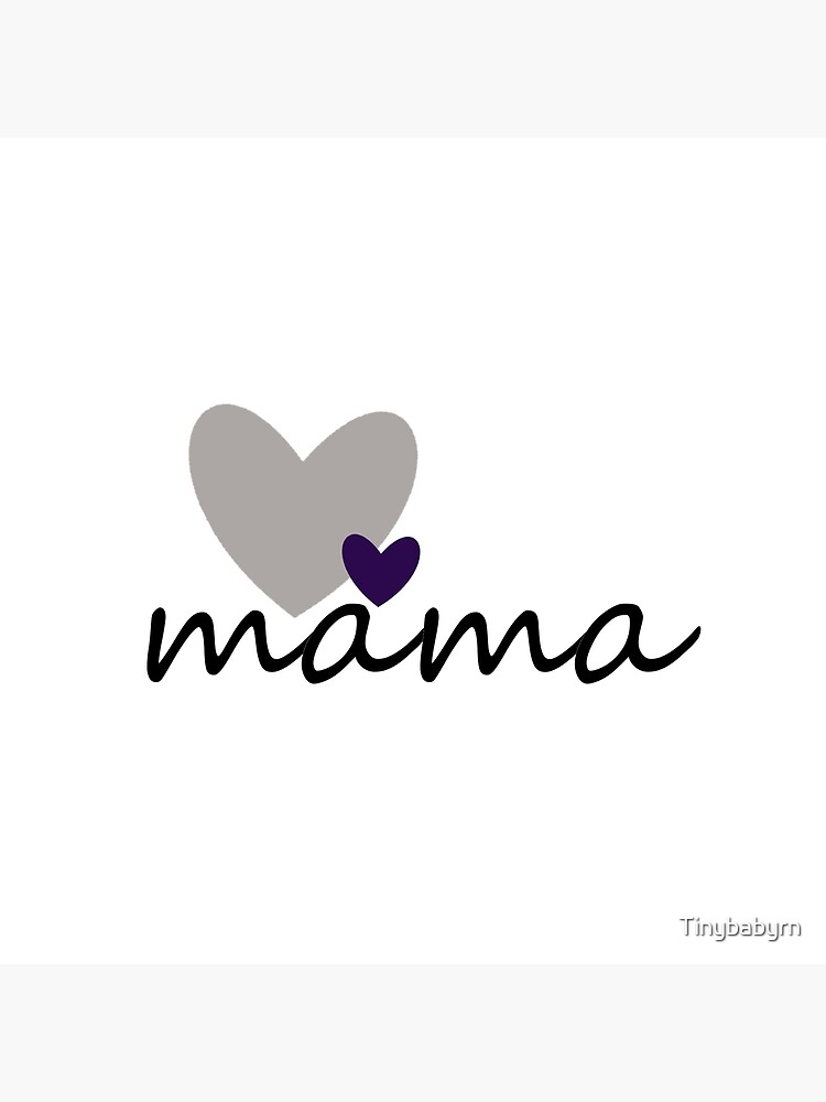 "Mama heart purple and gray script font. Celebrate motherhood and your ...