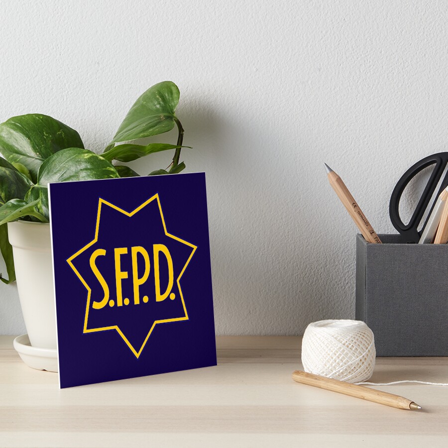 "SFPD San Francisco Police Department Logo (Transparent)" Art Board ...