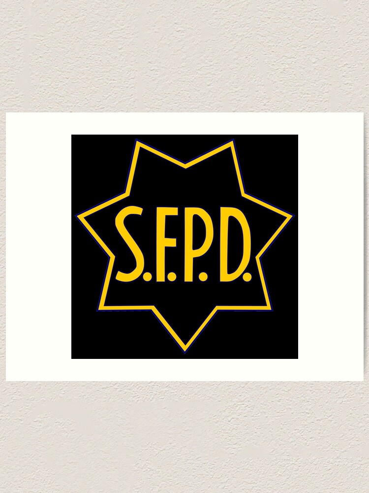 "SFPD San Francisco Police Department Logo (Transparent)" Art Print by ...