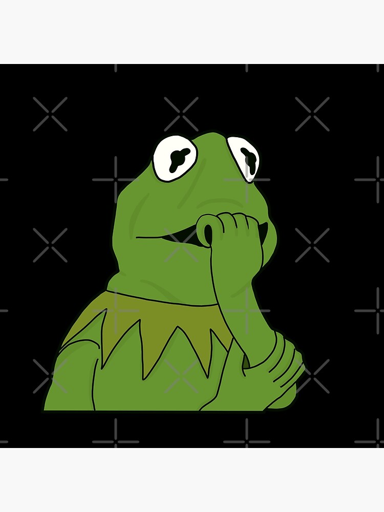 "Nervous Kermit" Poster by lojains | Redbubble