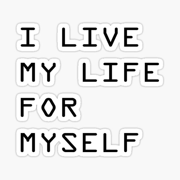 "is my life" Sticker for Sale by montilla20 | Redbubble