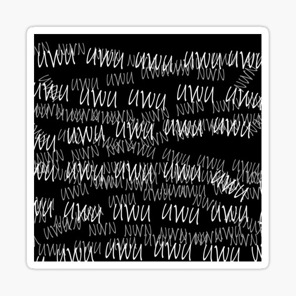 "uwu" Sticker by acuwu | Redbubble