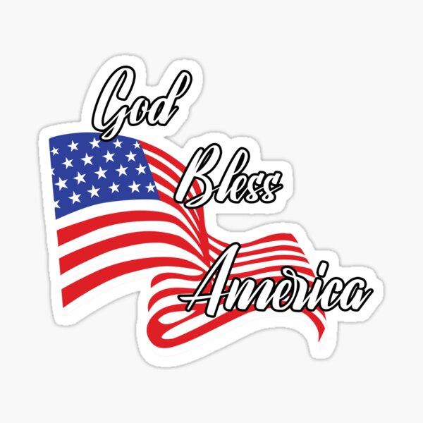 God Bless America Trump Stickers | Redbubble
