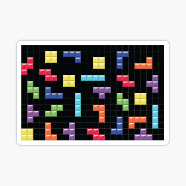 "Tetris - Modern version" Sticker for Sale by Slampeetam | Redbubble