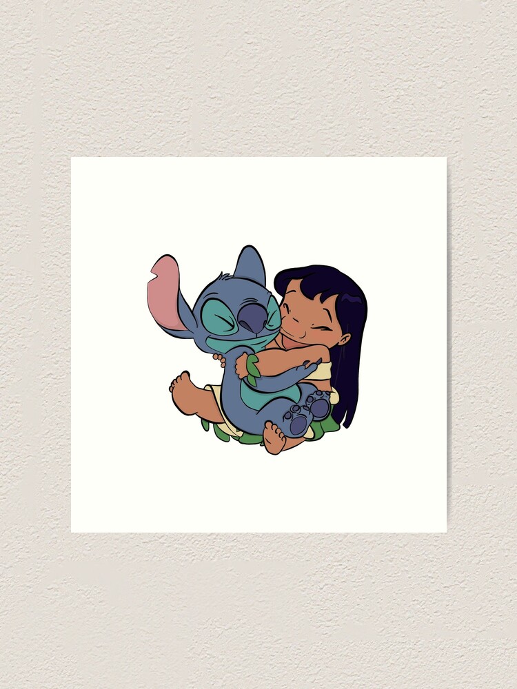"Lilo Stitch Hug" Art Print for Sale by emroccs | Redbubble