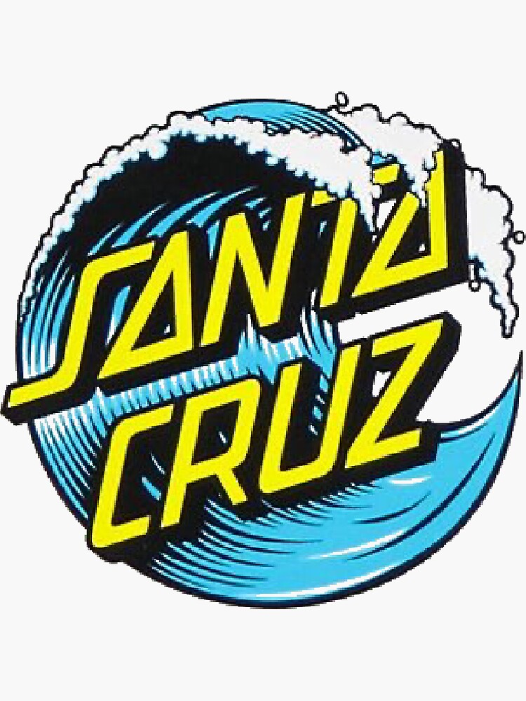 "Tidal Wave Santa Cruz" Sticker for Sale by payton-salt | Redbubble