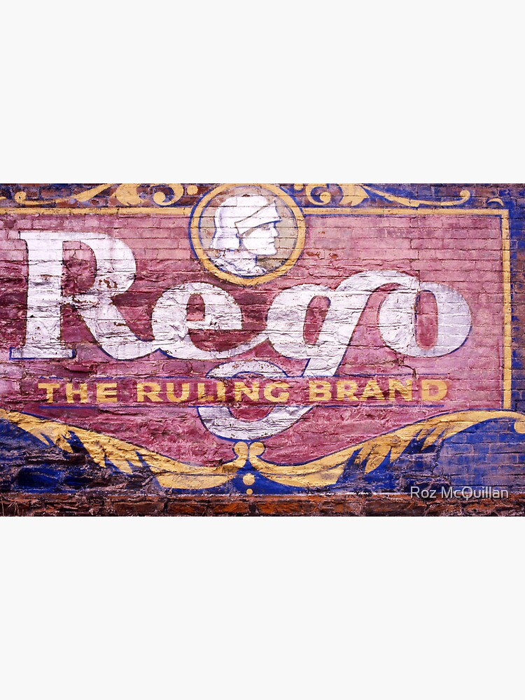 "Old Rego sign, Victoria" Sticker for Sale by rozmcq | Redbubble