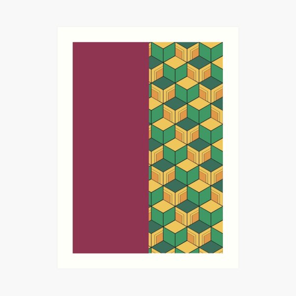 Demon Slayer Pattern Art Prints | Redbubble
