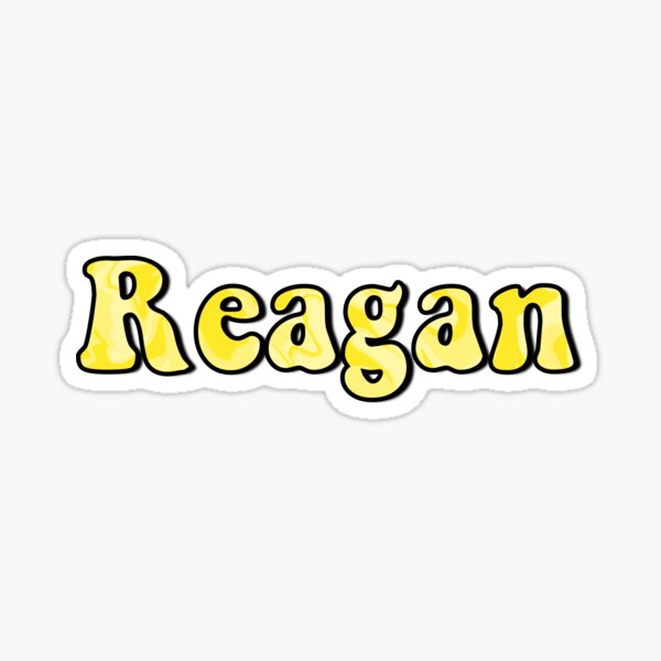 "Reagan custom name" Sticker for Sale by itz-heidi | Redbubble