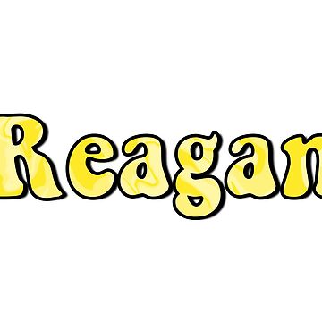 "Reagan custom name" Sticker for Sale by itz-heidi | Redbubble