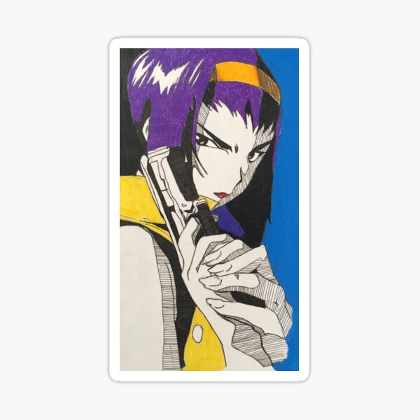 "Faye Valentine" Sticker by Momomochii | Redbubble