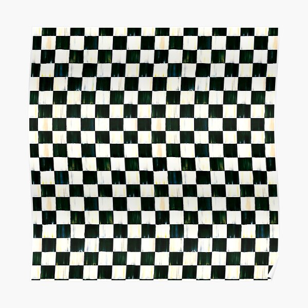 "Ska Black and White Pattern Check" Poster for Sale by IndyOnly | Redbubble