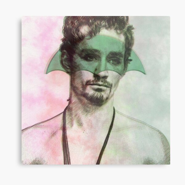 Lámina metálica «The umbrella academy Klaus number four sketch drawing ...